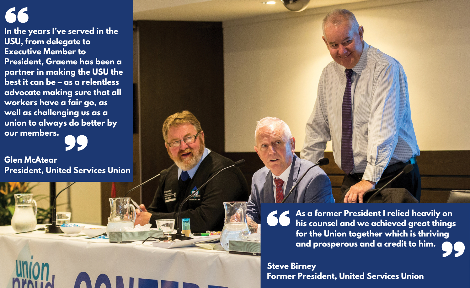 Congratulations Graeme Kelly on a double anniversary! | United Services ...